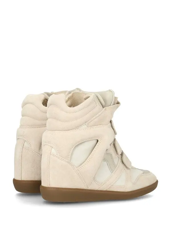 Isabel Marant Étoile Bekett Sneakers With Leather Wedge - White