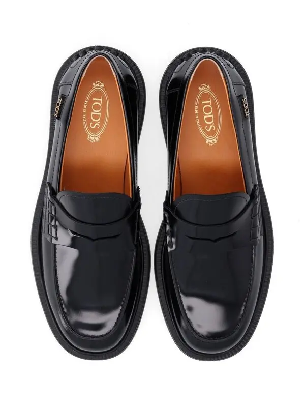 TOD'S Leather Moccasin - Black