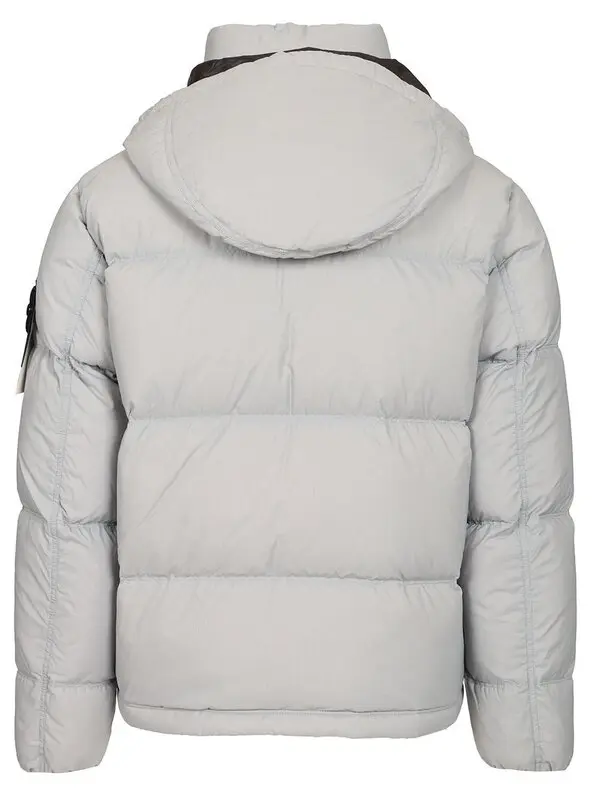 Stone Island Down Jacket In 6.6 Ripstop Nylon Cordura