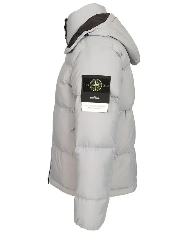 Stone Island Down Jacket In 6.6 Ripstop Nylon Cordura