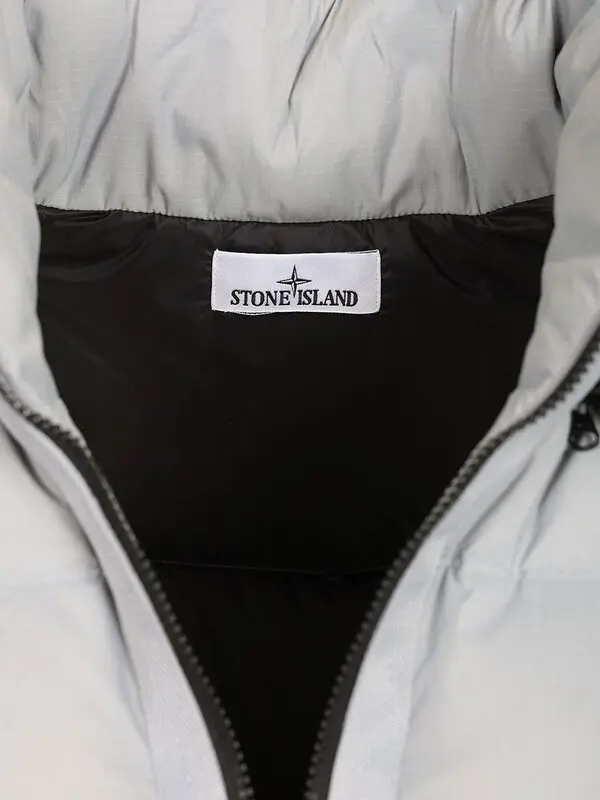 Stone Island Down Jacket In 6.6 Ripstop Nylon Cordura
