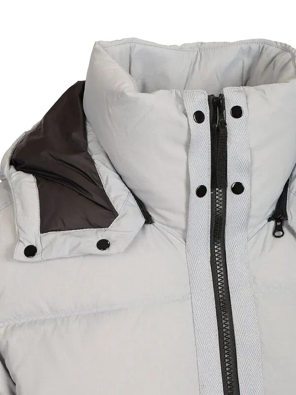 Stone Island Down Jacket In 6.6 Ripstop Nylon Cordura