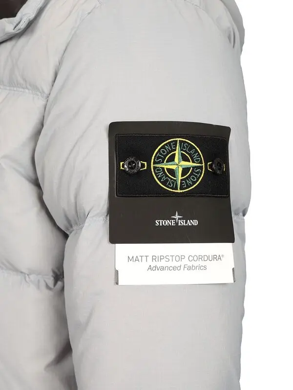 Stone Island Down Jacket In 6.6 Ripstop Nylon Cordura