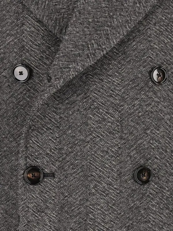 Tagliatore Double-breasted Herringbone Coat