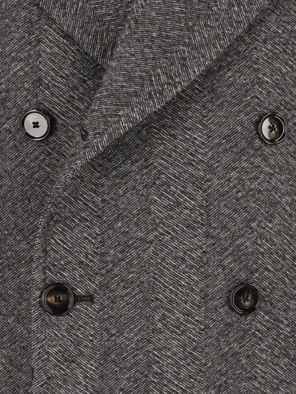 Tagliatore Double-breasted Herringbone Coat
