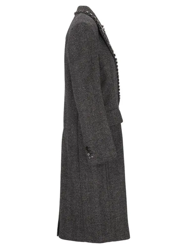 Stella McCartney Embellished Coat - Gray