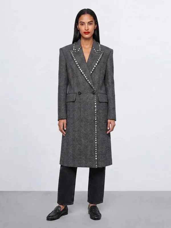 Stella McCartney Embellished Coat - Gray