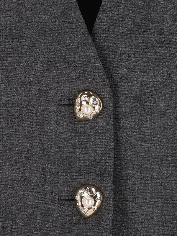 SELF-PORTRAIT Collarless Jacket