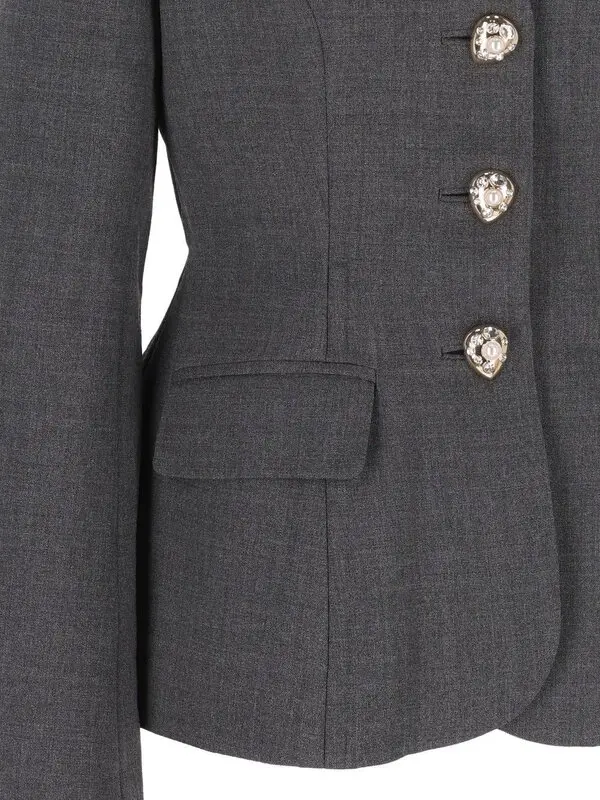 SELF-PORTRAIT Collarless Jacket