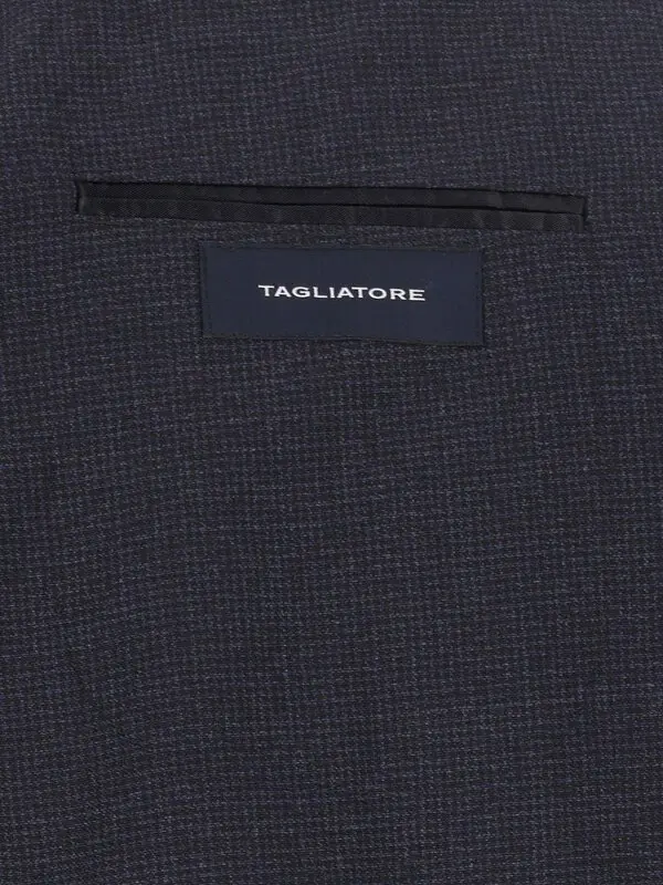 Tagliatore Montecarlo Suit In Wool Canvas - Gray