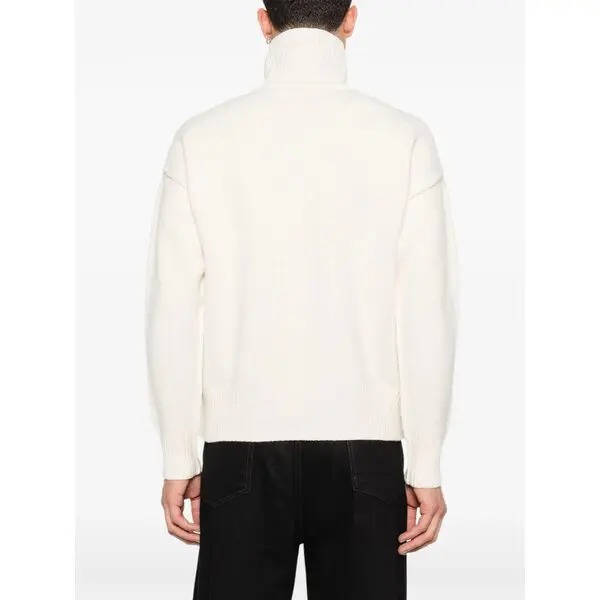 AMI Paris Neutrals Sweaters & Knitwear Jumpers