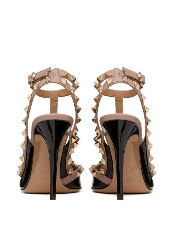 Valentino Garavani Rockstud Patent Leather Pumps - Multicolor