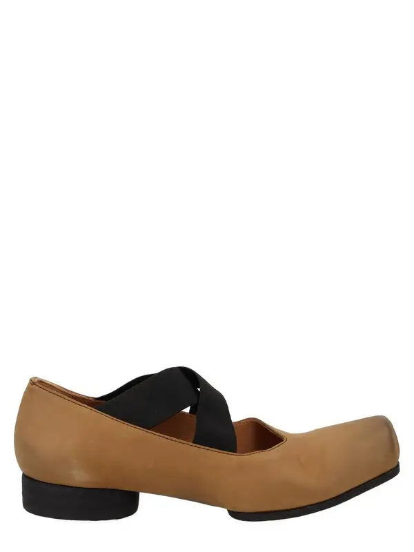 UMA WANG Ballerina In Pelle - Beige