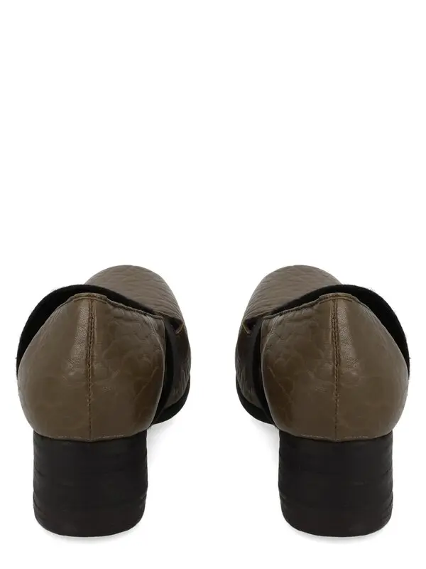 UMA WANG Ballerina In Pelle Con Fascia