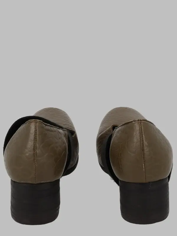 UMA WANG Ballerina In Pelle Con Fascia