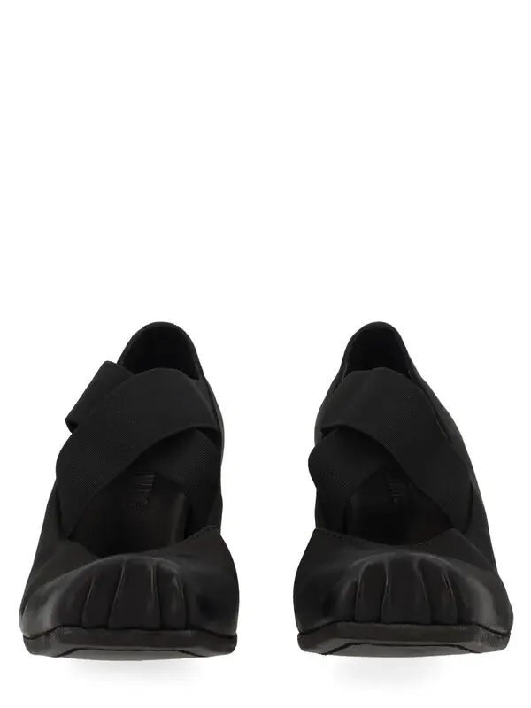 UMA WANG Ballerina In Pelle Con Tacco Medio