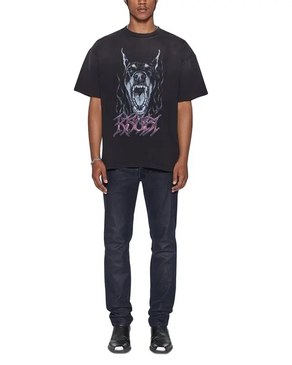Ksubi Chitch Petrified Flock Cotton Blend Slim Fit 32.5 Jeans