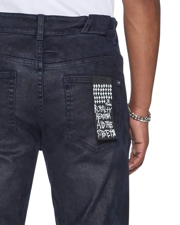 Ksubi Chitch Petrified Flock Cotton Blend Slim Fit 32.5 Jeans
