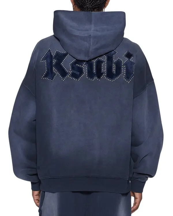 Ksubi Kaliba Ekcess Cotton Cross Graphic Hoodie