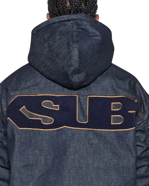 Ksubi Slouchy Drawstring Logo Bomber Jacket