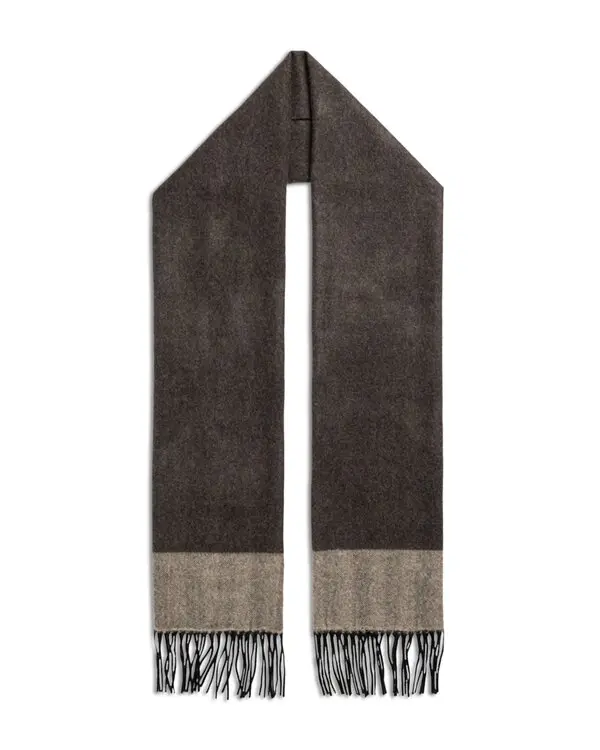 Rodd & Gunn Darlington Cashmere Fringe Scarf - Mud
