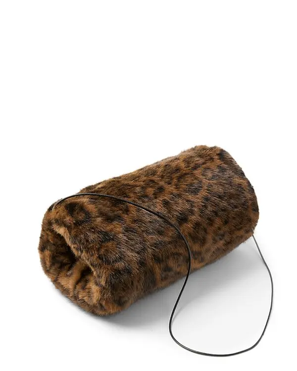 Echo Faux Fur Muff - Brown
