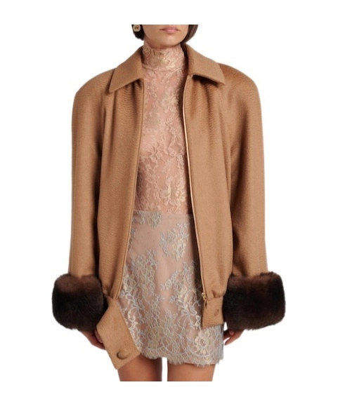 Valentino Garavani Solid Blouson Jacket