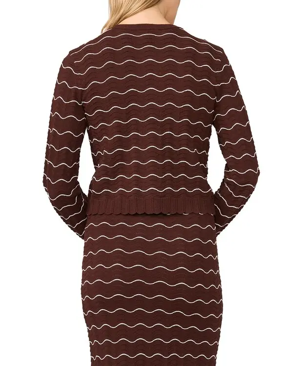 Ted Baker London Sherry Scallop Ripple Cardigan Sweater