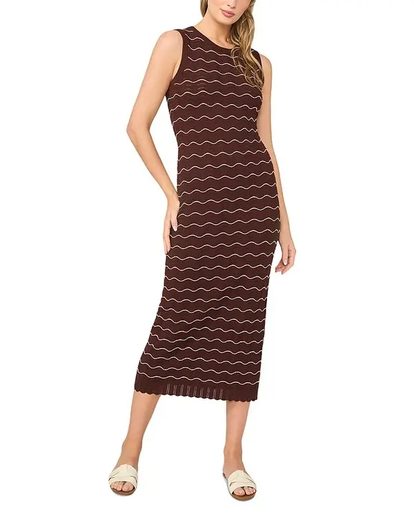Ted Baker London Sophie Sleeveless Scallop Ripple Dress