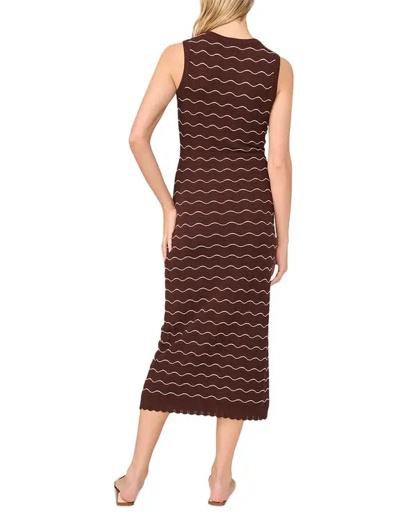 Ted Baker London Sophie Sleeveless Scallop Ripple Dress