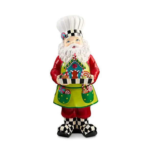 MACKENZIE-CHILDS Confetti Chef Santa Figure
