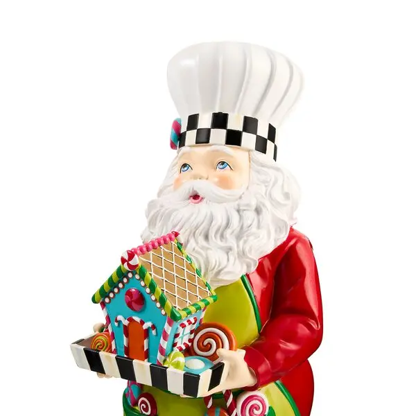 MACKENZIE-CHILDS Confetti Chef Santa Figure