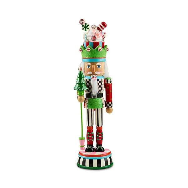 MACKENZIE-CHILDS Confetti Christmas Wood Nutcracker