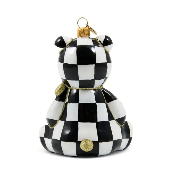 MACKENZIE-CHILDS 2026 Courtly Bear Glass Ornament