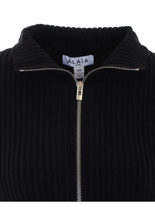 Alaïa Long-sleeved Zip-up Cardigan