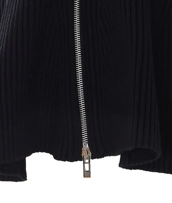 Alaïa Long-sleeved Zip-up Cardigan
