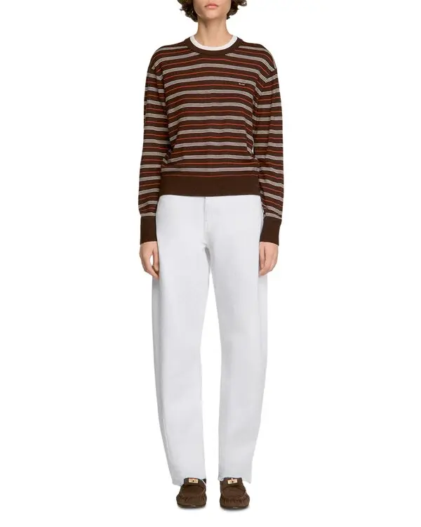 Sandro Mabel Wool Layered Effect Sweater