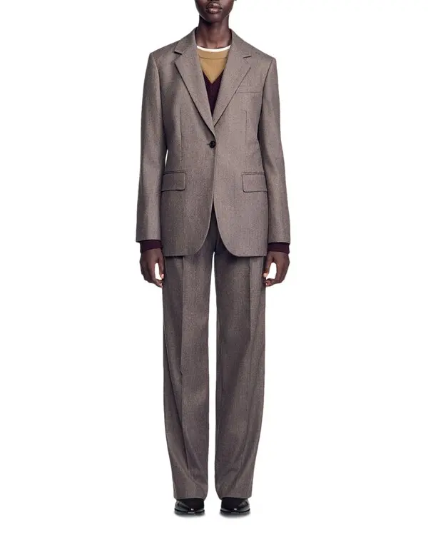 Sandro Alix Wool Blazer