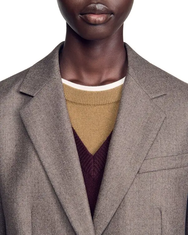 Sandro Alix Wool Blazer