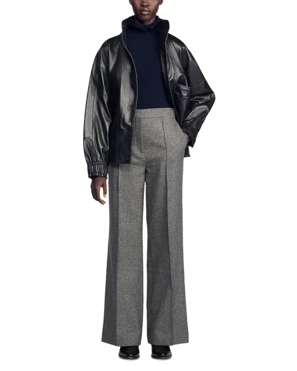 Sandro Alden Buckle Tab Suit Pants