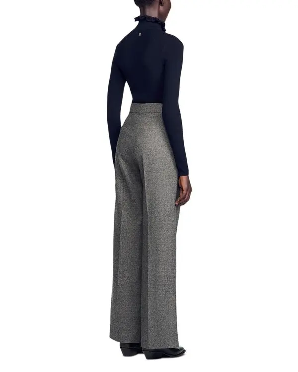 Sandro Alden Buckle Tab Suit Pants