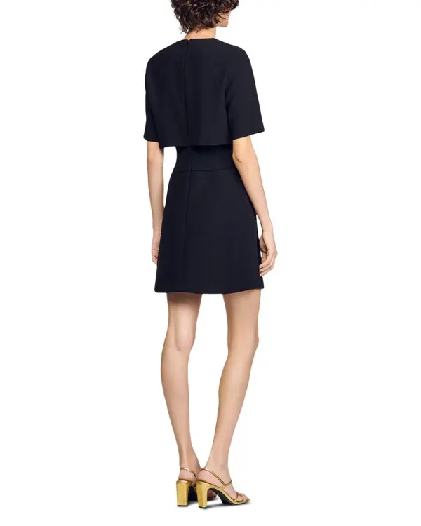Sandro Georgina Layered Look Mini Dress