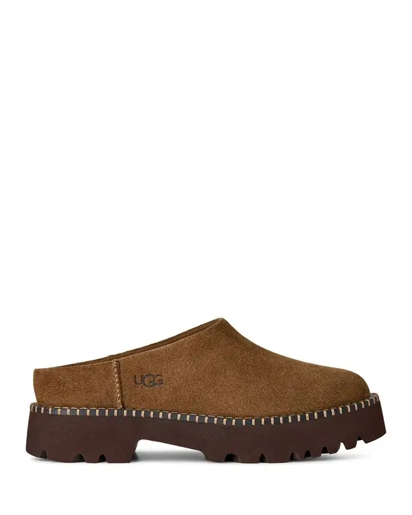 UGG Uptowner Shearling Mules - Light Bronze