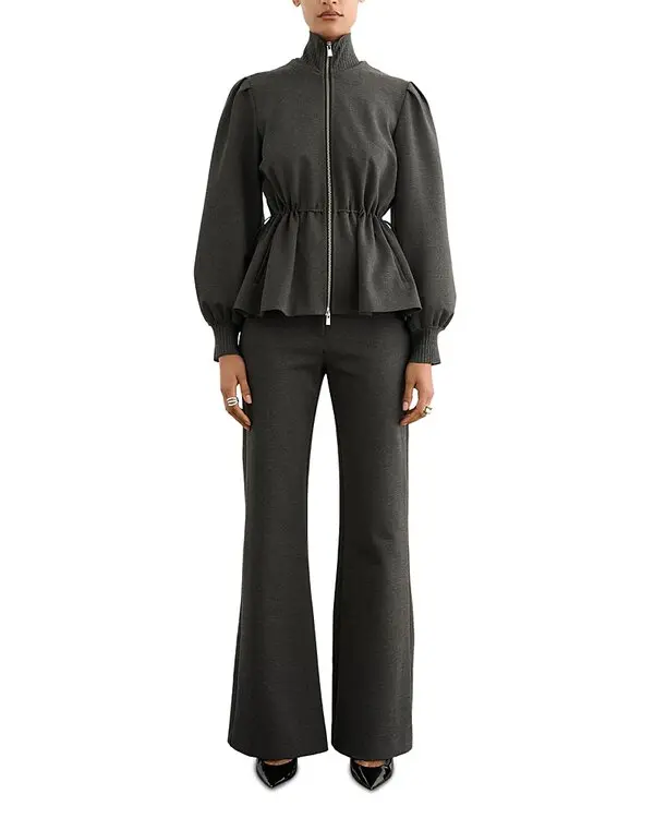 TOCCIN Ida Zip Front Mock Neck Jacket