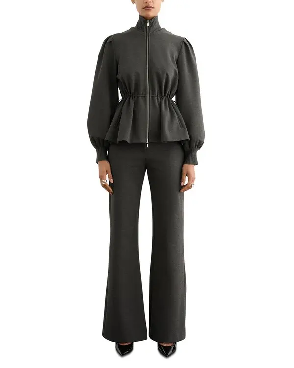 TOCCIN Gaia Mid Rise Flare Leg Pants