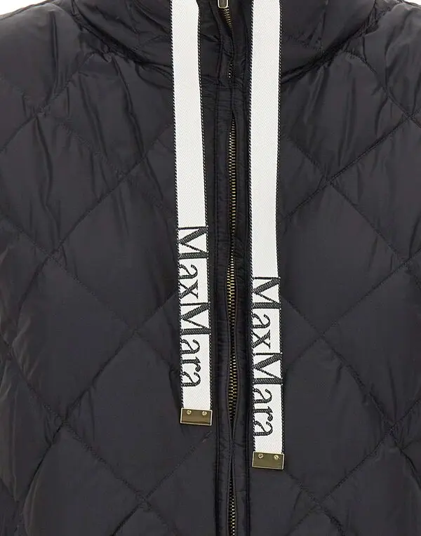 Max Mara Quilted Padded Gilet - Black