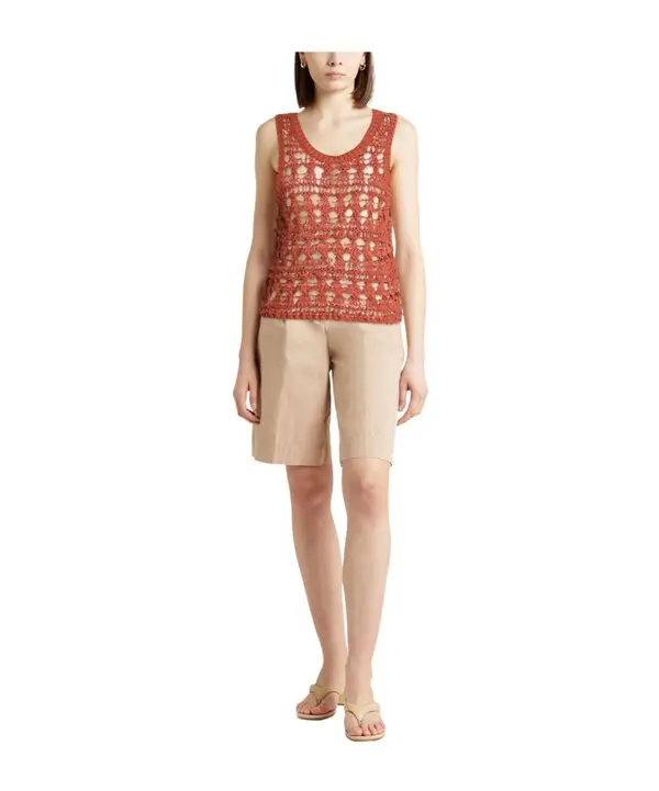 Brunello Cucinelli Solid-colored Sleeveless Knit Top