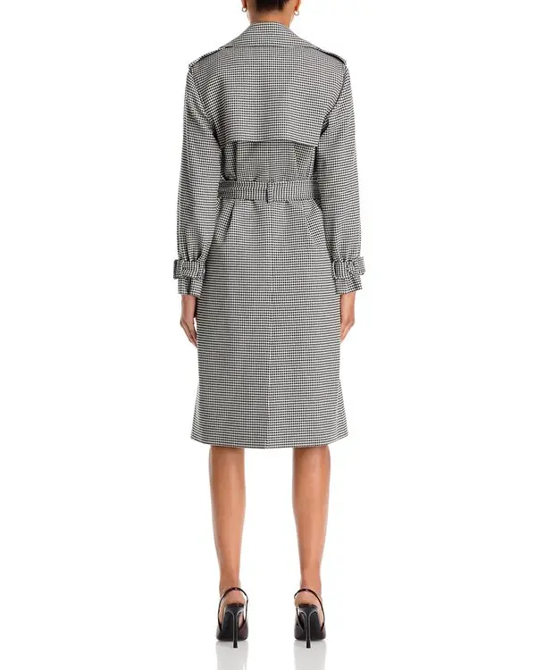 Alice + Olivia Nevada Tie Front Trench Coat