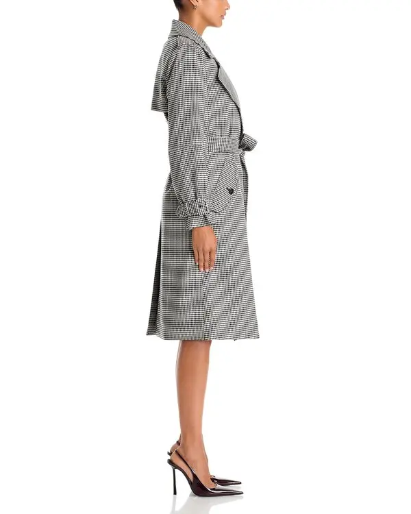Alice + Olivia Nevada Tie Front Trench Coat
