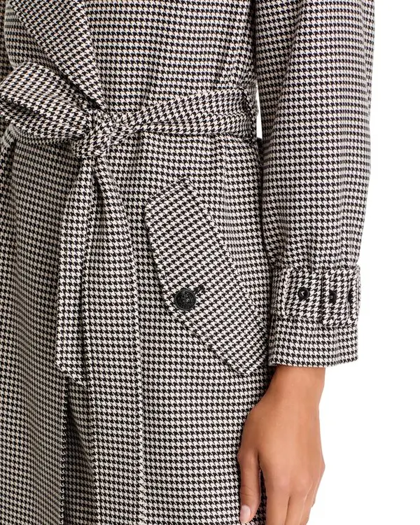 Alice + Olivia Nevada Tie Front Trench Coat